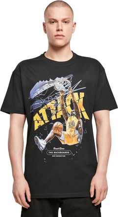 Mister Tee Herren T-Shirt Attack Player Oversize Tee Black M, Schwarz