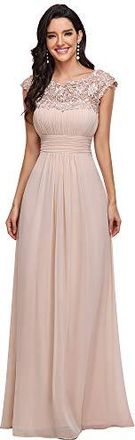 Ever-pretty Robe de Soir&eacute;e Demoiselle dhonneur Longue Femme 50 Nude