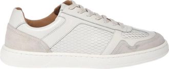 Baldinini Homme, Chaussures, Blanc, Taille: 42 EU Off-white perforated leather sneaker