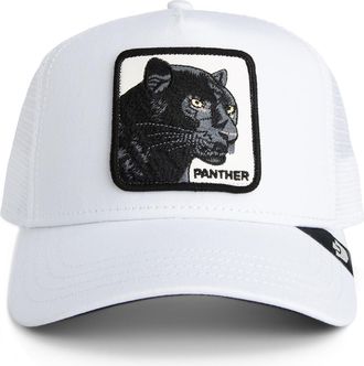 Goorin Brothers Trucker Cap Panther Blank Wei&szlig;, Size:OneSize
