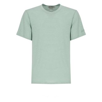 Saint Barth Homme, Tops, Vert, Taille: M Ecstasea Linen Jersey T-shirt