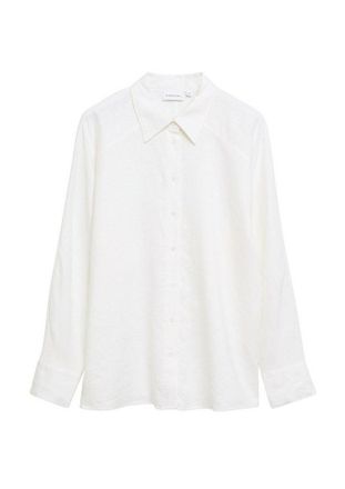 Comma Langarmbluse Bluse Bluse aus Leinenmix mit Fledermaus&auml;rmeln