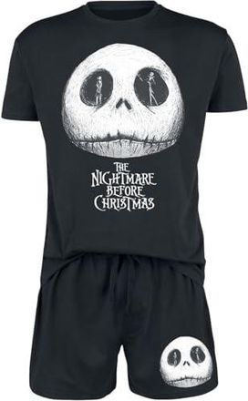 The Nightmare Before Christmas LÉtrange Noël De Monsieur Jack Jack Et Sally Homme Pyjama Noir XL 100% Coton
