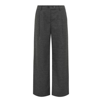 Lollys Laundry Weite Hosen - - Trousers - Damen - Grau - M