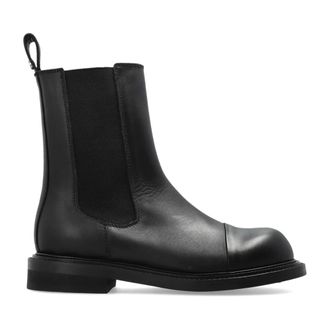 Moschino Chelsea Boots aus Leder - - Shoes - Damen - Schwarzk - 38 EU