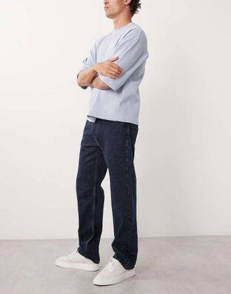 Levi's 555 jean droit relaxed en denim indigo-Bleu