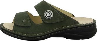 Finn Comfort Zwei-Riemen-Klettverschluss-Sandale - - Shoes - Damen - Gr&uuml;n - 42 EU
