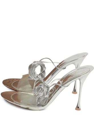 Gianvito Rossi Transparente Sandalen - Wei&szlig;