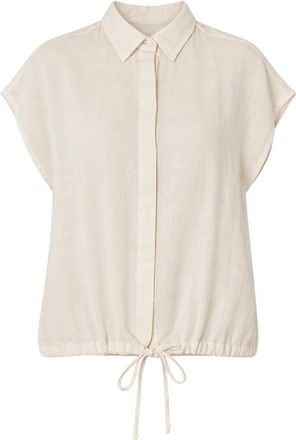 Roy Rogers Femme, Blouses et Chemises, Jaune, Taille: 36 FR Camicia in lino