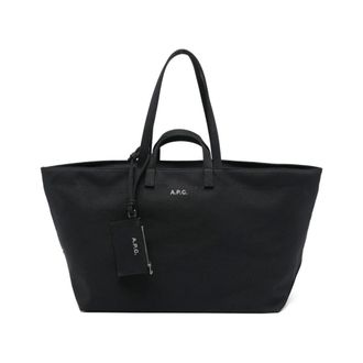 A.P.C. A.p.c., Femme, Sacs, Noir, Taille: ONE Size Le Drummer Toile Tote