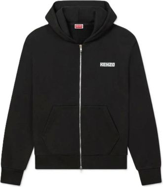 Kenzo Homme, Sweatshirts et sweats &agrave; capuche, Noir, Taille: S City Zip-through Sweat &agrave; capuche