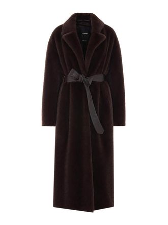 Pinko Manteau Au Genou - Marron