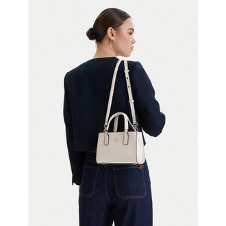 Tommy Hilfiger Handtasche Tommy Hilfiger Th Daily Mini Tote Mono AW0AW18416 Wei&szlig;