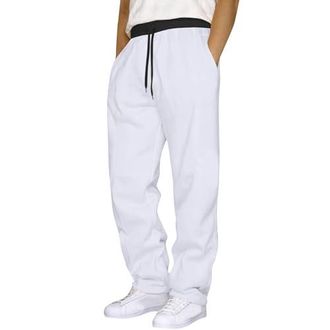 Generic Pantalon de surv&ecirc;tement pour homme, v&ecirc;tement de sport avec poches, cordon de serrage, pantalon cargo d&eacute;contract&eacute;, pantalon de jogging l&eacute;ger et respira