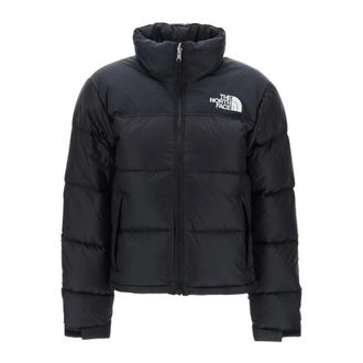 The North Face Ripstop Nylon Nuptse Cropped Down Jacket - - Jackets - Damen - Schwarzk - XS