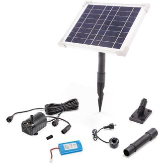 Esotec Esotec - Solar Pumpensystem mit LED-Licht f&uuml;r Brunnen und Wasserspeier 101921