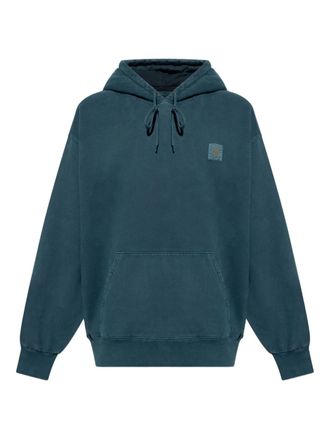 Carhartt Work in Progress hoodie &agrave; patch logo - Bleu