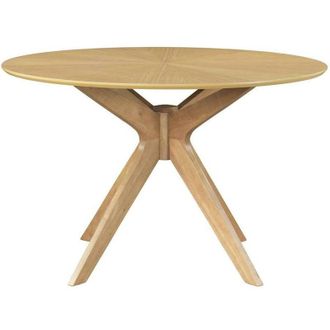 Miliboo Runder Design-Esstisch aus Eiche D120 cm DIELLI