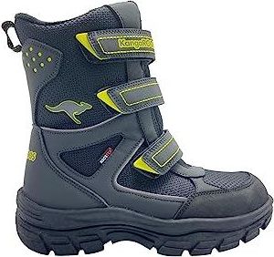 Kangaroos Homme K-MJ Ron RTX FX Botte de Neige, Noir Jais Citron chromé, 36 EU