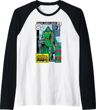 MARVEL Doctor Doom Shadow of Doom Retro Vintage Comic Art Raglan