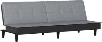 vidaXL Schlafsofa Hellgrau Stoff Vidaxl