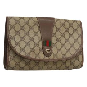 Gucci Pre-owned Cuir pochettes-minaudieres - Femme - Pre-owned - Beige - Taille: ONE Size