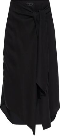 Diesel minijupe O-Tali à détail noué - Noir