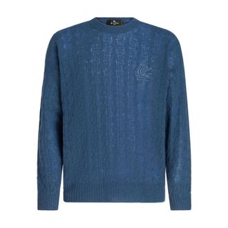 Etro C-neck Pullover - - Knitwear - Herren - Blau - M