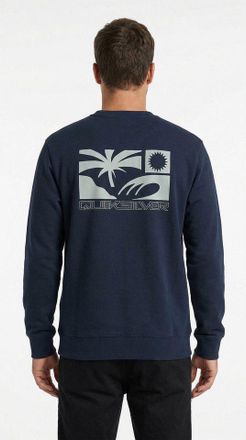 Quiksilver Sweatshirt BASIC GRAPHIC CREW sportlicher Stil, vielseitig einsetzbar