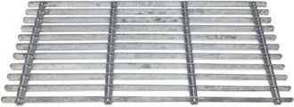 Guillouard Grille gratte pieds en acier galvanis&eacute; 60 x 30 cm