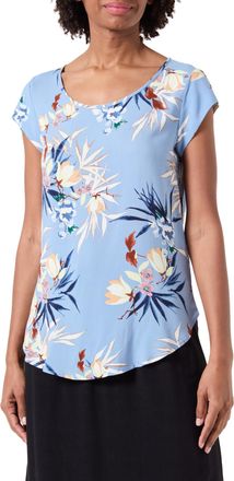 Only T-Shirt Damen, Faded Denim/AOP:497 Summer Devon, 34