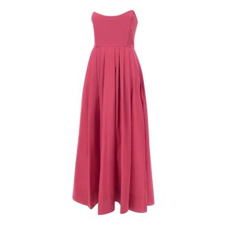 Liu Jo Robe Longue en Tafetas - Femme - Robes - Rose - Taille: 44 FR