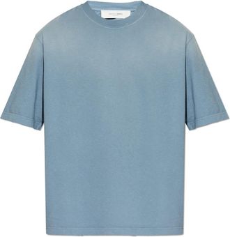 Golden Goose Homme, Tops, Bleu, Taille: L T-Shirt Effet Vieilli