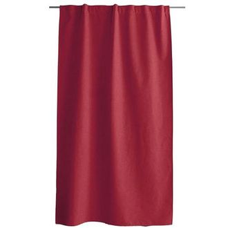 Enjoy Home ED ENJOY HOME Vorhang, 100% Blickdicht, mit verdeckten Schlaufen, Rot, 140 x 240 cm, 100% Polyester, Stoff Öko-TEX, Kollektion Eclipse