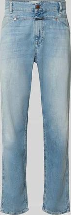 Closed Straight Fit Jeans mit Logo-Patch