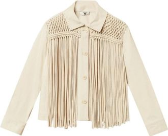 Twinset Femme, Vestes, Beige, Taille: 40 FR Veste L&eacute;g&egrave;re
