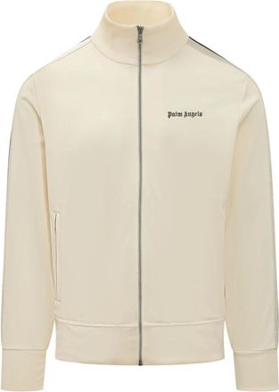 Palm Angels Homme, Sweatshirts et sweats &agrave; capuche, Beige, Taille: M Classic Logo Track Top
