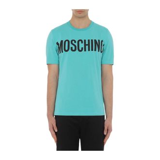 Moschino T&uuml;rkise T-Shirts und Polos - - Tops - Herren - Blau - L