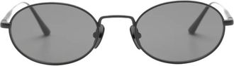 Chimi Eyewear Titan Oval Sonnenbrille mit ovalem Gestell - Schwarz