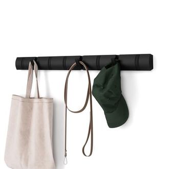 Umbra Flip 8 Porte-Manteaux - Porte-Manteau Moderne, Simple et Peu encombrant, avec 8 Crochets Mobiles pour Vestes, Manteaux, &eacute;charpes, Sacs &agrave; Main et Plus 