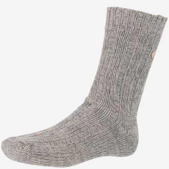 Birkenstock Unisex Socks Twist Stretch Cotton Blend Grey