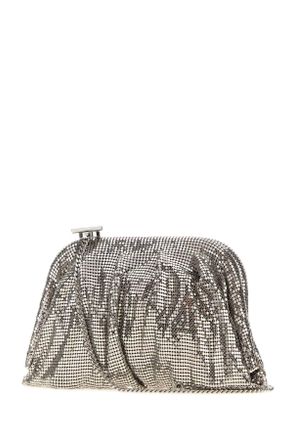Benedetta Bruzziches Womens Embellished Fabric Small Venus Clutch Mercury