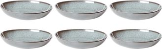 Villeroy & Boch Like by Lave glacé 6er Set Müslichalen flach türkis blau 21x22cm