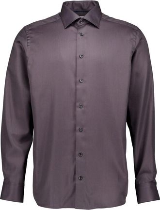 Eton Zeitgen&ouml;ssisches Fischgr&auml;t-Signature-Twill-Hemd - - Shirts - Herren - Grau - XL