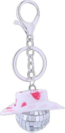 Generic Porte-cl&eacute;s boule disco - Porte-cl&eacute;s tendance r&eacute;tro en forme de mini boule disco | Porte-cl&eacute;s de voiture Hip Hop pour femmes, hommes, gar&ccedil;ons, filles, 