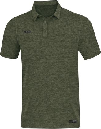 Jako Polo Premium Basics, Größe:S, Farbe:Khaki meliert