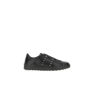 Valentino Garavani Leather Lace-Up Sneakers - - Shoes - Herren - Schwarzk - 40 EU