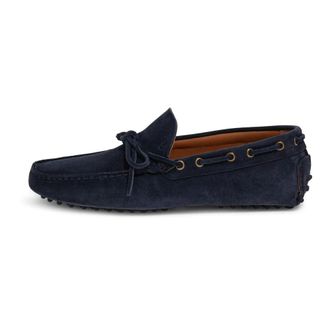 Boggi Milano Homme, Chaussures, Bleu, Taille: 41 EU Mocassins Wind en cuir su&eacute;d&eacute;