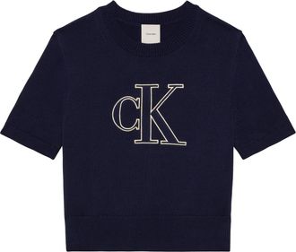 Calvin Klein Jeans Kurzarmpullover Regular fit, mit Logoschriftzug