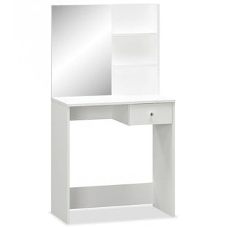 vidaXL Schminktisch Holzwerkstoff 75x40x141 cm Wei&szlig; Vidaxl